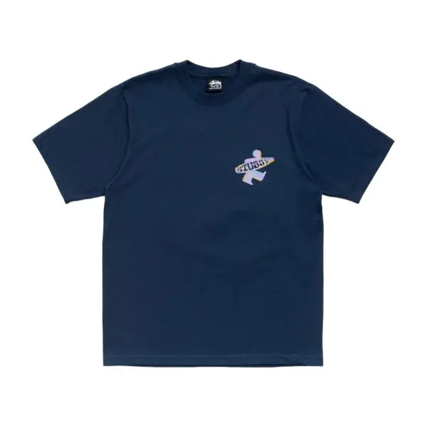 StÜssy Dot Surf Puff Print T-shirt - Navy