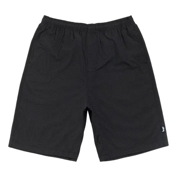 StÜssy Baggy Seersucker Beach Shorts - Black