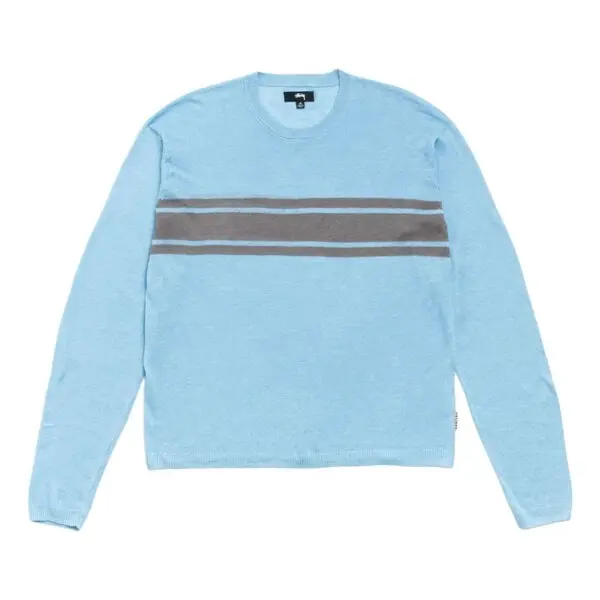 StÜssy Lightweight Striped Sweater - Blue