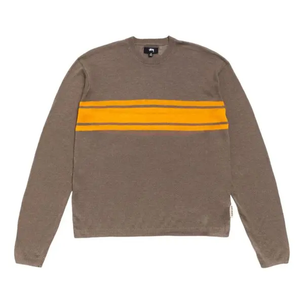 StÜssy Lightweight Striped Sweater - Brown