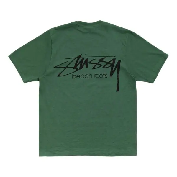 StÜssy Beach Roots T-shirt Pigment Dyed - Pine