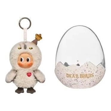POP MART Dear Birds Series Plush Display Case 'waiting In Snow - Multi-color