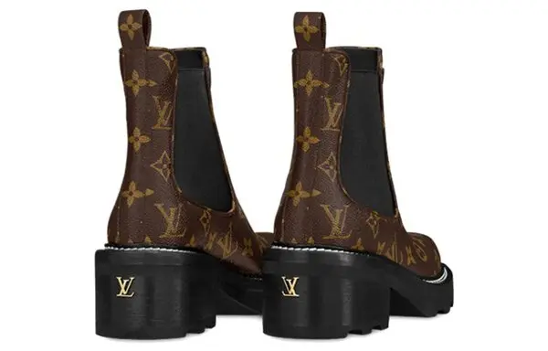 LOUIS VUITTON Beaubourg Monogram Ankle Boots