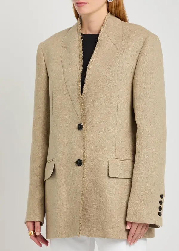 TOTEME Frayed Linen Jacket