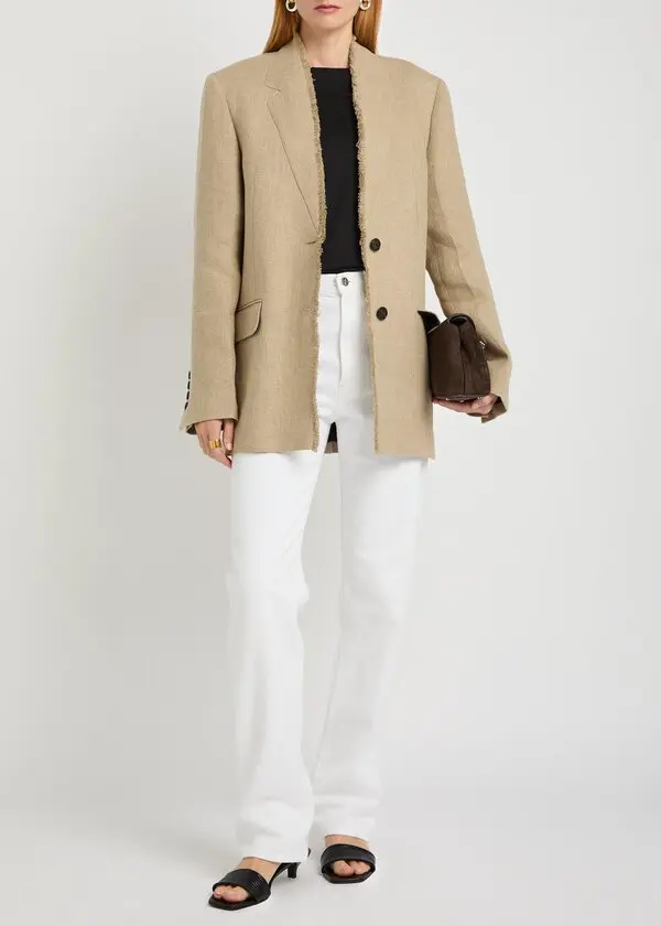 TOTEME Frayed Linen Jacket