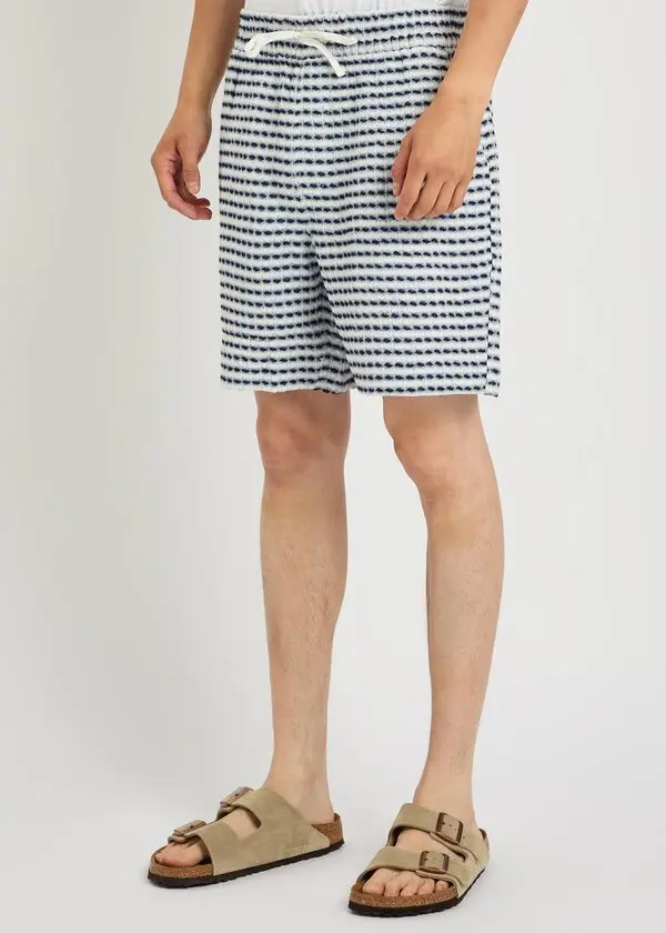 CHE Riita Textured Patterned Linen Shorts