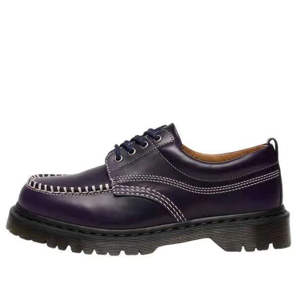 Dr. Martens Lowell Orleans Leather Moc Toe Shoe - Midnight Blue