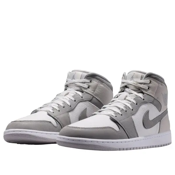 JORDAN 1 Mid Sneakers - Summit White/phantom/light Smoke Grey