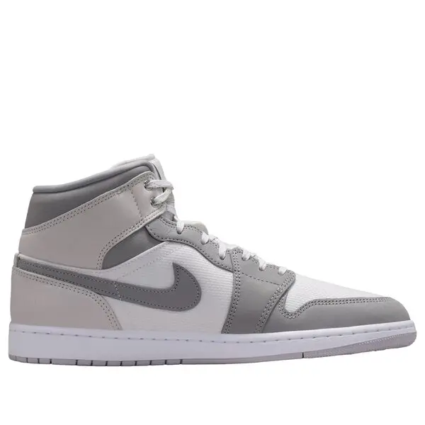 JORDAN 1 Mid Sneakers - Summit White/phantom/light Smoke Grey