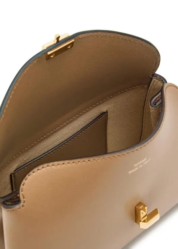 TOTEME T-lock Mini Leather Clutch
