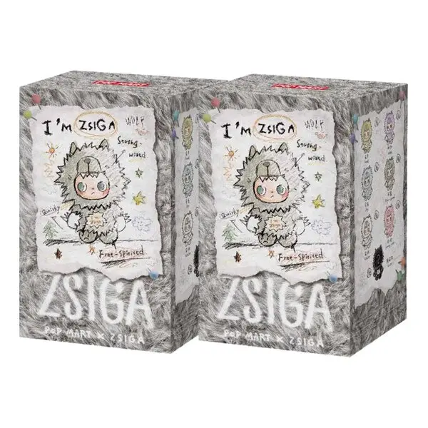 POP MART Zisga I'm Zisga Series Vinyl Plush Pendant Sealed Case - Multi-color