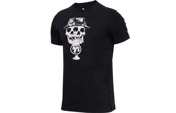 CONVERSE Skull & Cocktail T-shirt Asia Sizing