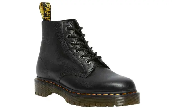 Dr. Martens 101 Bex Pisa Leather Ankle Boots - Black