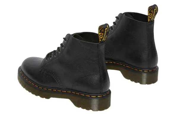 Dr. Martens 101 Bex Pisa Leather Ankle Boots - Black