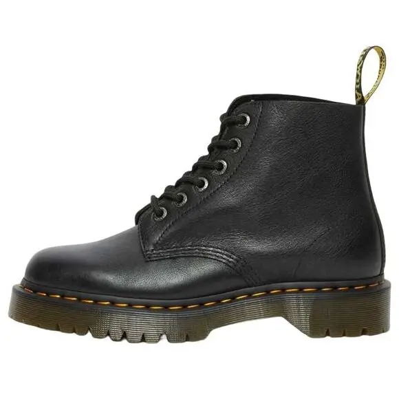 Dr. Martens 101 Bex Pisa Leather Ankle Boots - Black