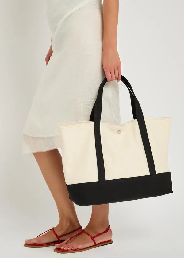 TOTEME Beach Canvas Tote Bag