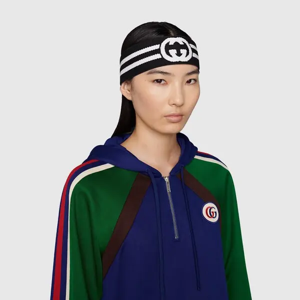 Gucci Interlocking G Stripe Headband
