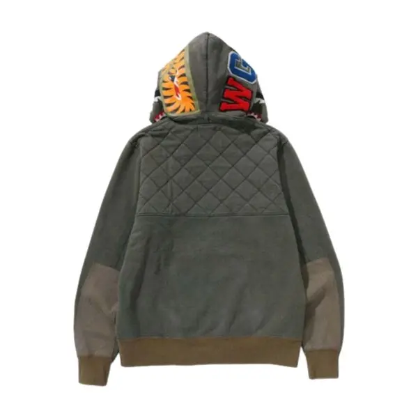 A BATHING APE Military Shark Full Zip Hoodie