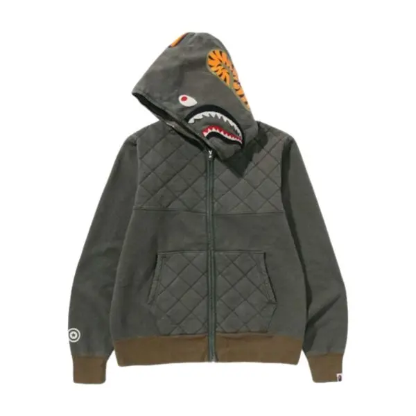 A BATHING APE Military Shark Full Zip Hoodie
