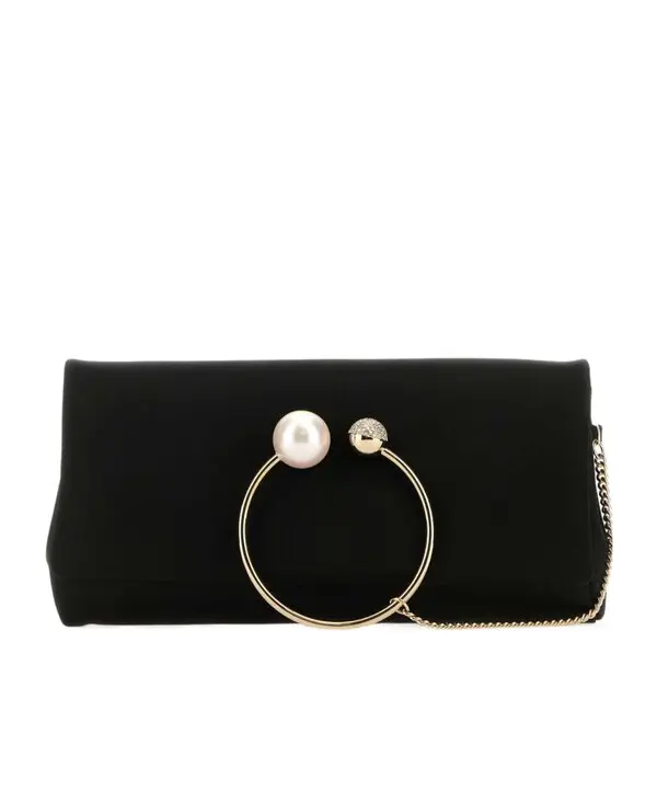 JIMMY CHOO Pearl Embellished Clutch Bag