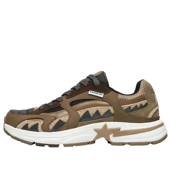 A BATHING APE Shark Sta #2 Sneakers - Beige/light Brown