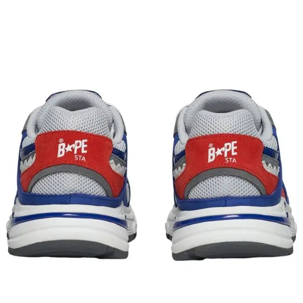 A BATHING APE Shark Sta Japan Sneakers - Blue/white