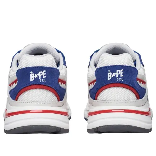 A BATHING APE Shark Sta Uk "white - White/blue/red