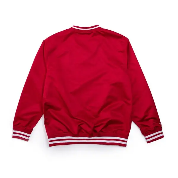 Mitchell & Ness Nba Sideline Satin Long Sleeve T-shirt Chicago Bulls