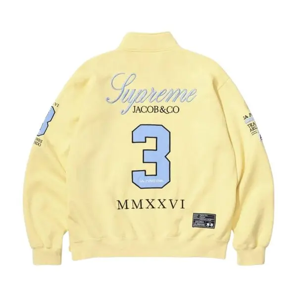 Supreme X La Martina Ss26 Zip Up Sweatshirt - Yellow
