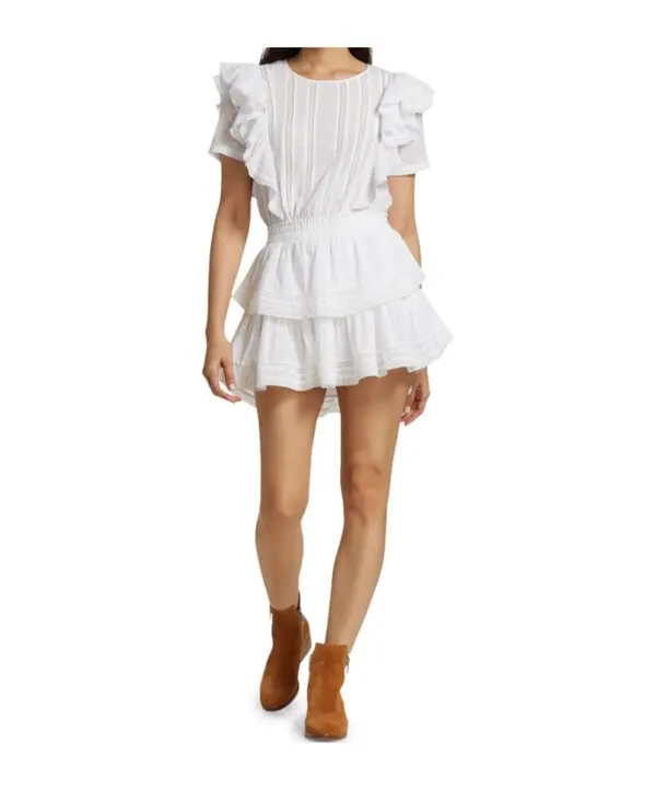 LoveShackFancy Natasha Heritage Mini Dress