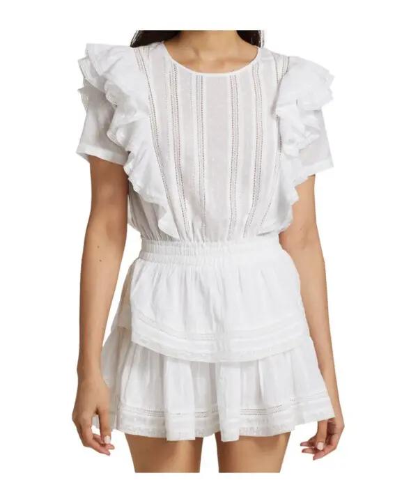 LoveShackFancy Natasha Heritage Mini Dress