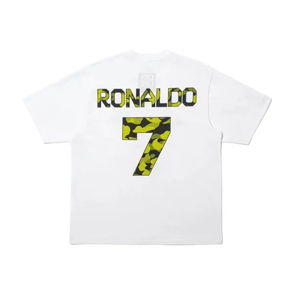 A BATHING APE X Cristiano Ronaldo Cr7 Life College Relaxed Fit T-shirt - White