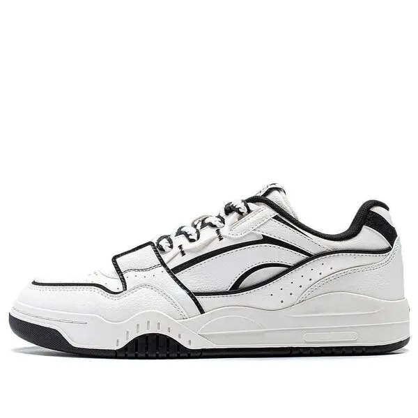 LI-NING Moon White Lace-up Sneakers - White/black