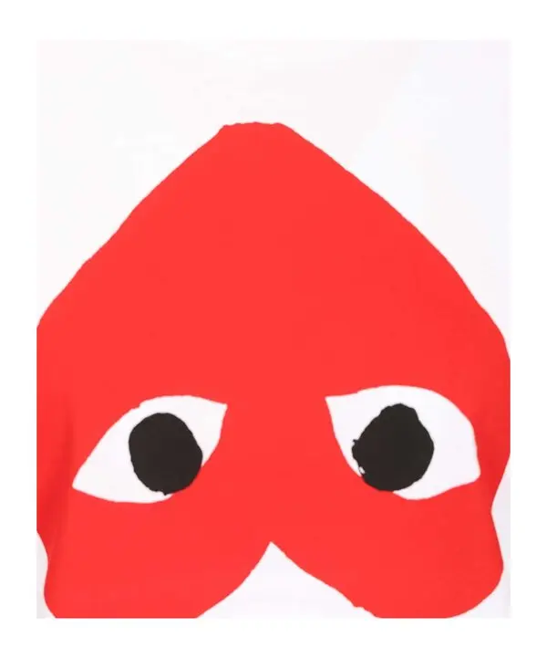 Play Comme Des Garcon Comme Des Garçons Play Reverse Heart Print T-shirt