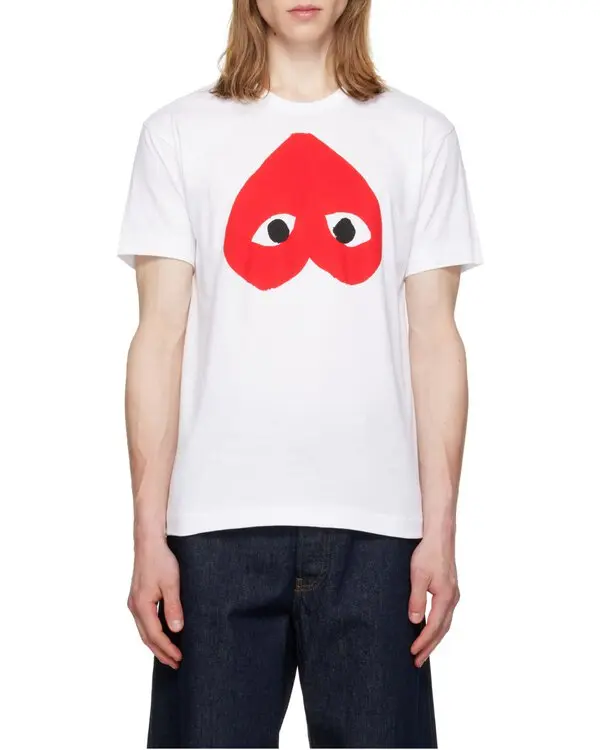 Play Comme Des Garcon Comme Des Garçons Play Reverse Heart Print T-shirt