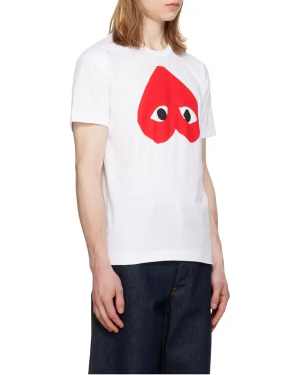 Play Comme Des Garcon Comme Des Garçons Play Reverse Heart Print T-shirt