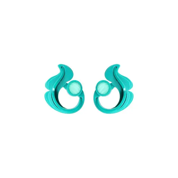 GISSA BICALHO Handmade Acrylic Earring Petals And Stone Turquoise - Green