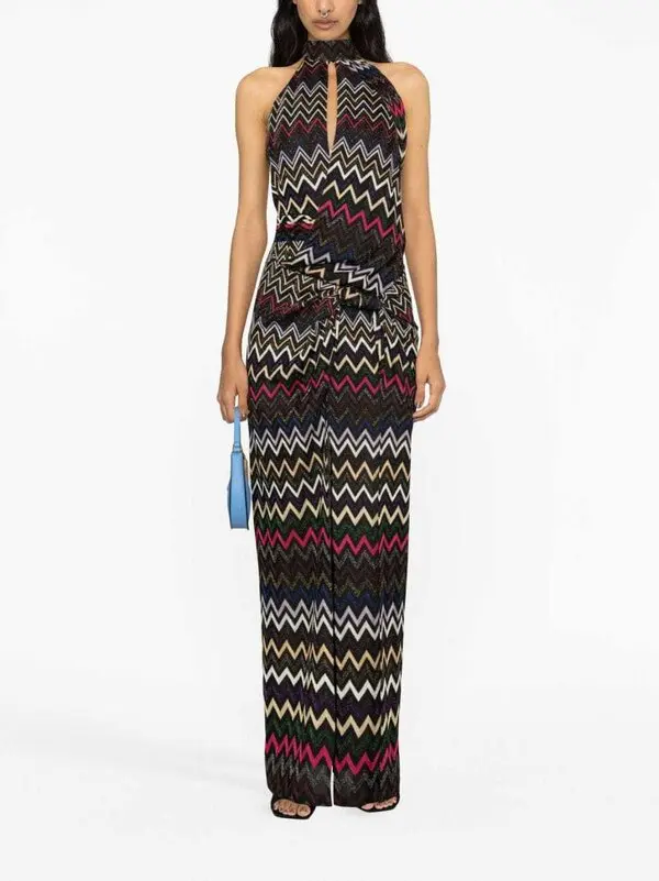 Missoni Zigzag Halterneck Maxi Dress