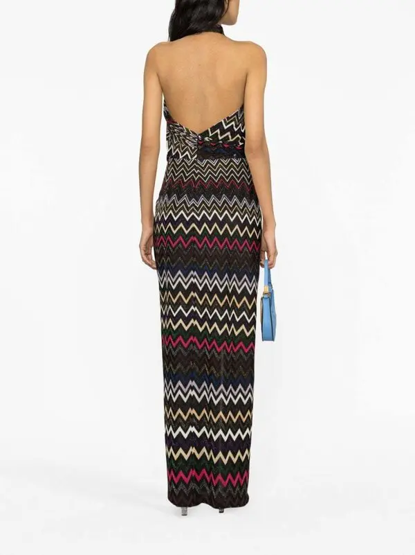 Missoni Zigzag Halterneck Maxi Dress