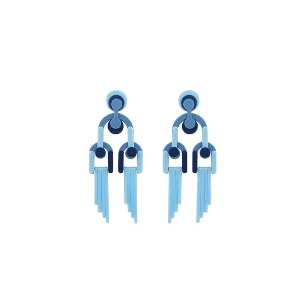GISSA BICALHO Handmade Acrylic Earring Cladogram