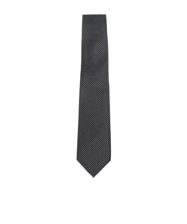 TOM FORD Satin Tie With All-over Star Pattern