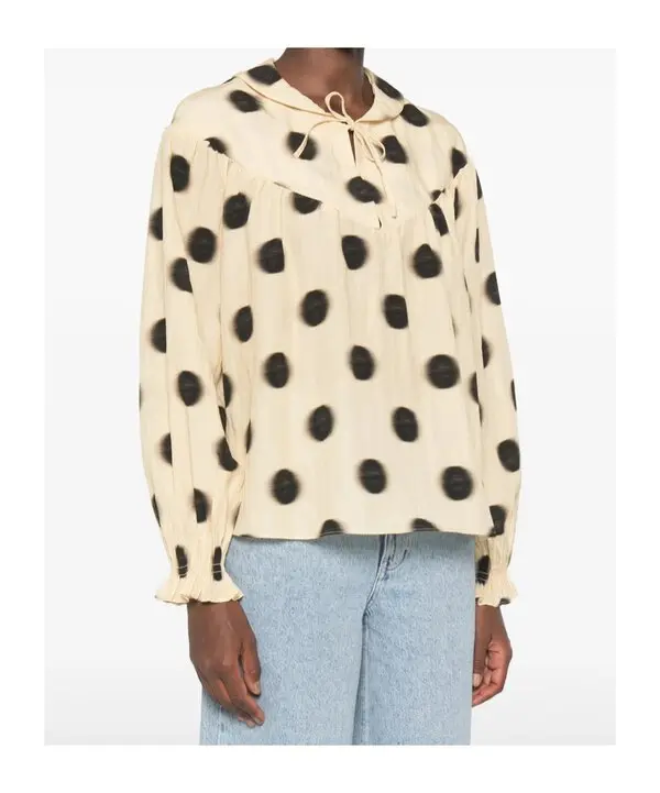 Stine Goya Long-sleeved Polka Dot Top