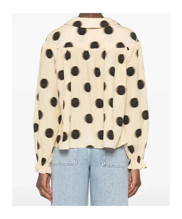 Stine Goya Long-sleeved Polka Dot Top