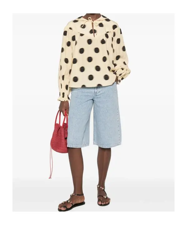 Stine Goya Long-sleeved Polka Dot Top