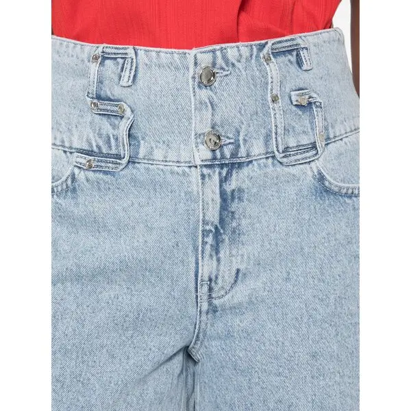 Stine Goya High-waisted Denim Culottes - Denbl