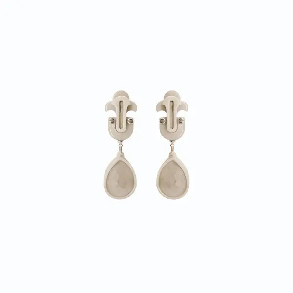 GISSA BICALHO Handmade Acrylic And Brass Drop Earrings - Yellow
