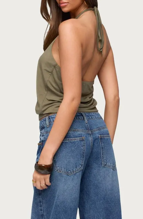 EDIKTED Metta Ring Cutout Halter Top