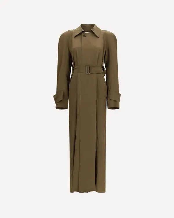 PETAR PETROV Silk Trench Coat