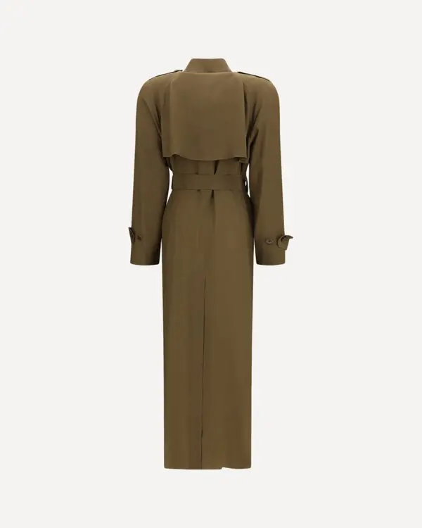 PETAR PETROV Silk Trench Coat