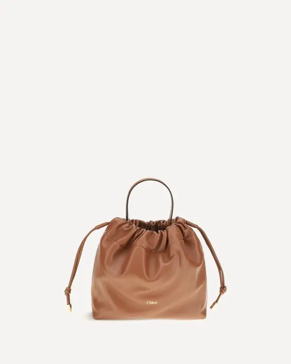 Chloé Icons Leather Chain Shoulder Bag - Brown